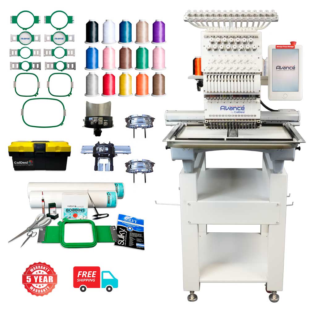 Avance 15 Needle Commercial Embroidery Machine | Colman and Company ...